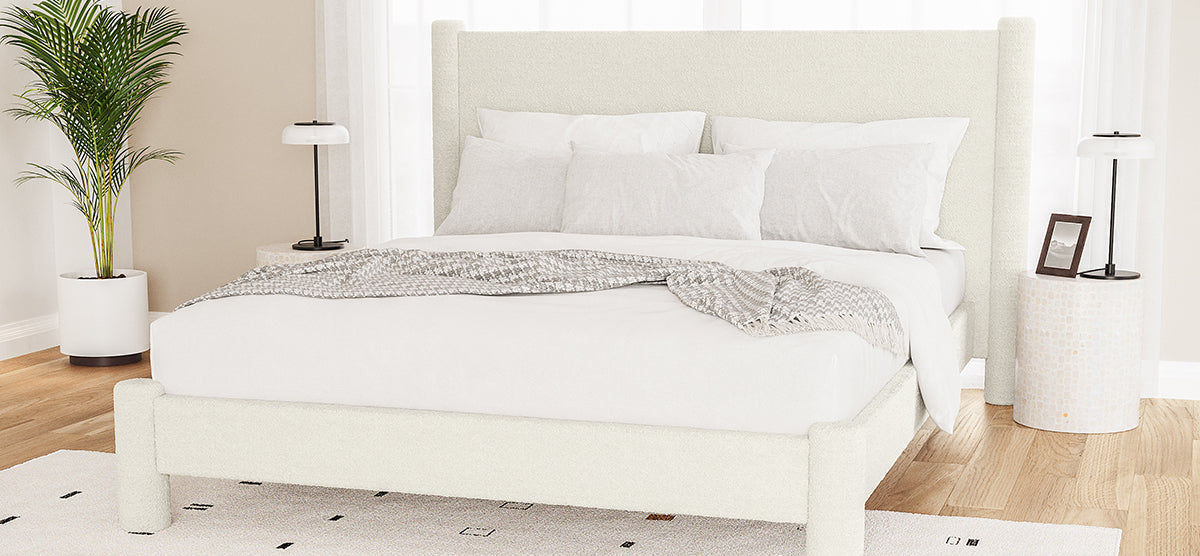 Boucle Beds and Bedframes Australia | Luxo Living