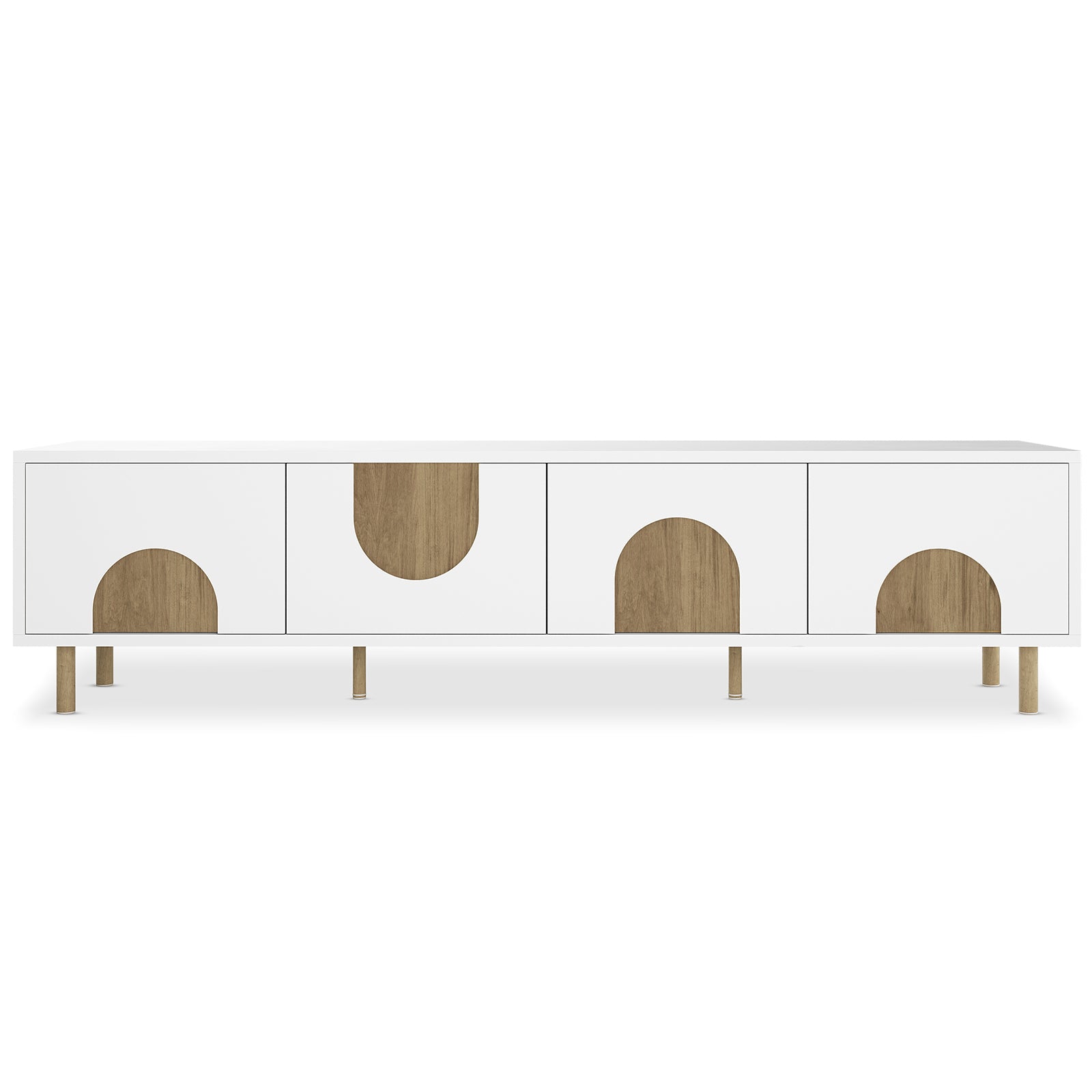Espur 180cm Entertainment Unit with Drawers in White – Luxo Living