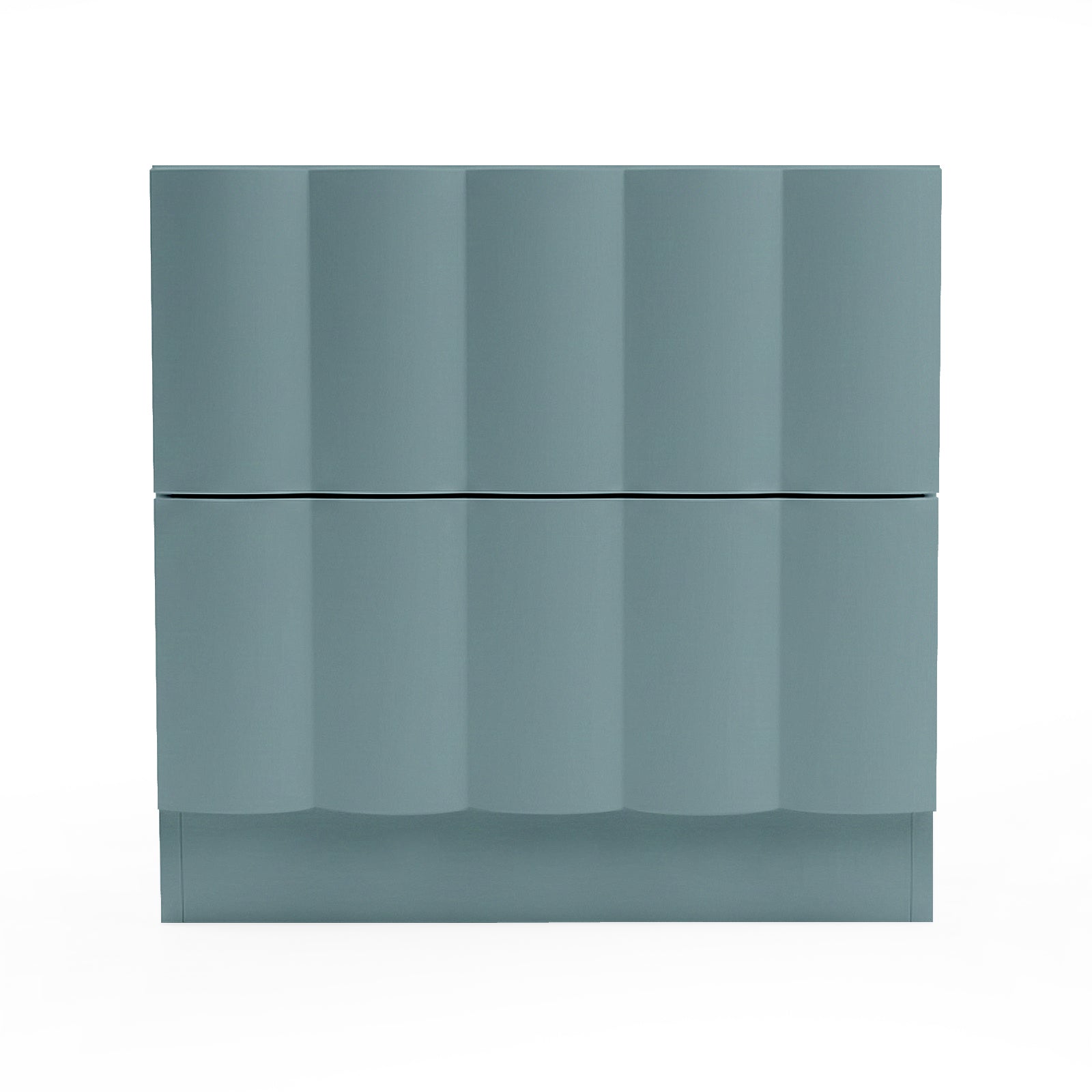 Hamish 2 Drawer Fluted Bedside Table in Sage – Luxo Living