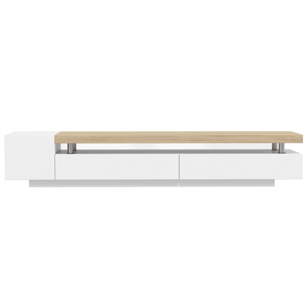 Kandi 180cm Entertainment Unit with Drawers in White – Luxo Living