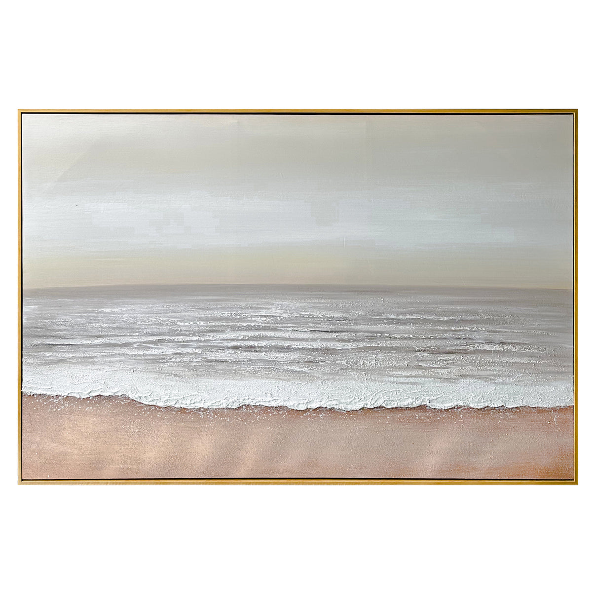 Sable 120x180cm Coastal Framed Textured Canvas 3D Wall Art – Luxo Living