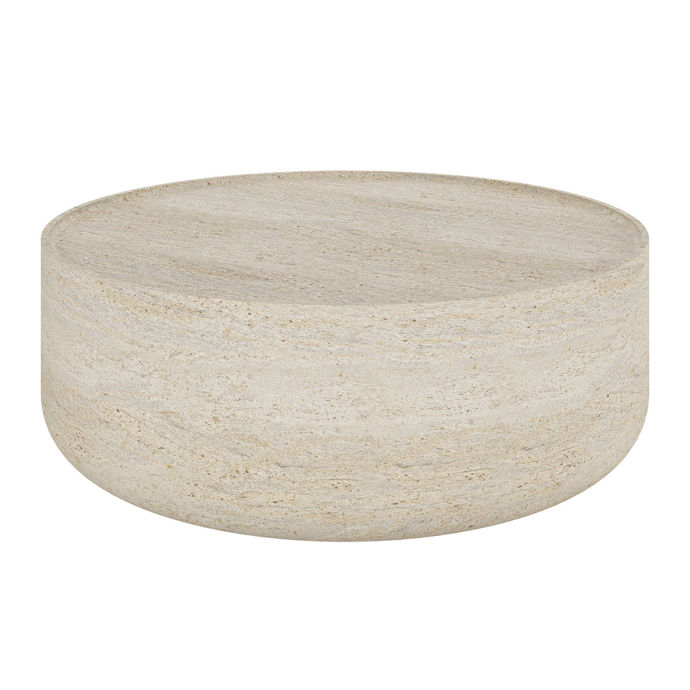 Myrtle 80cm Outdoor Concrete Coffee Table in Beige – Luxo Living
