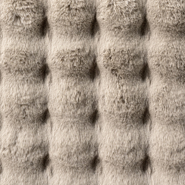 Armida 160cm Round Fluffy Faux Fur Bubble Rug in Beige – Luxo Living