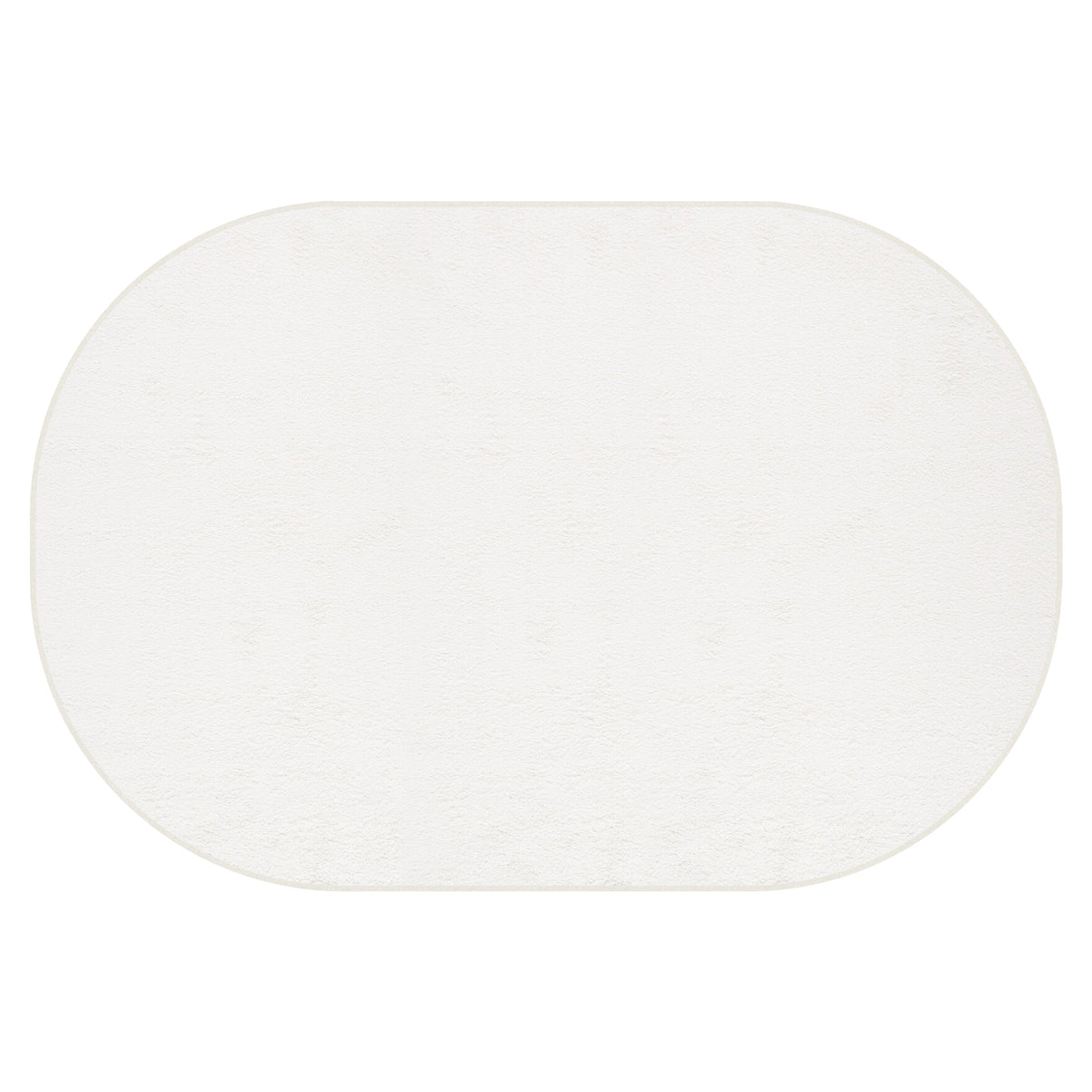 Pavla 240 x 330cm Oval Soft Rug in Cream White – Luxo Living