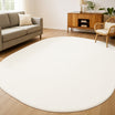 Pavla 240 x 330cm Oval Soft Rug in Cream White – Luxo Living