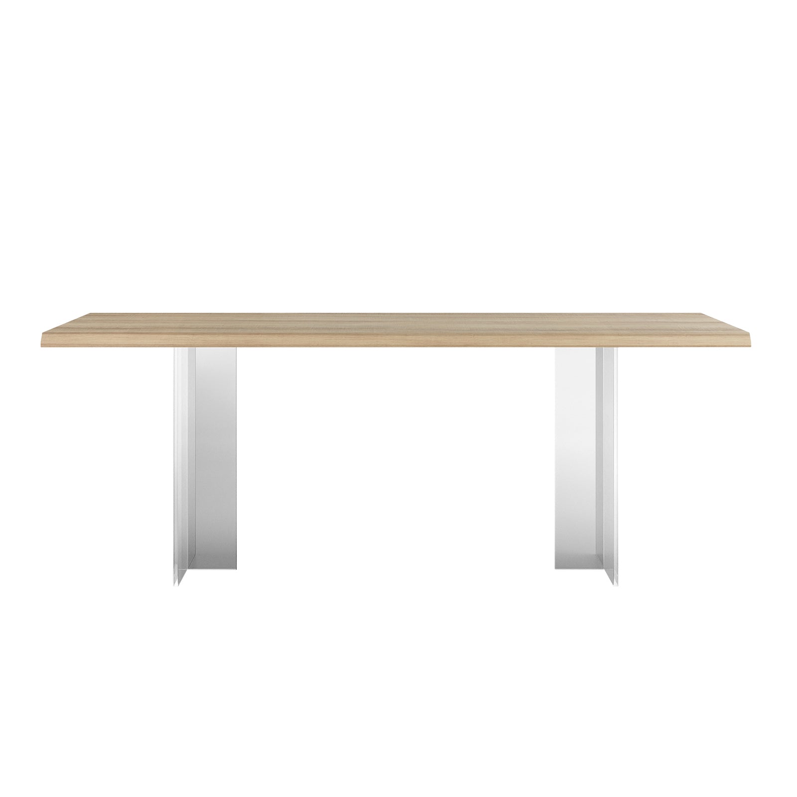 Bruno 200cm Acrylic Floating Dining Table in Natural – Luxo Living