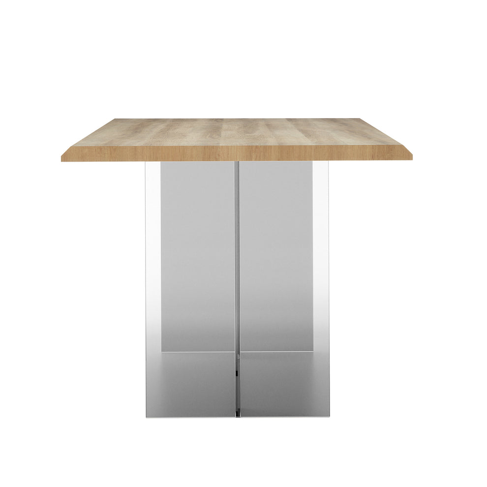 Bruno 200cm Acrylic Floating Dining Table in Natural – Luxo Living