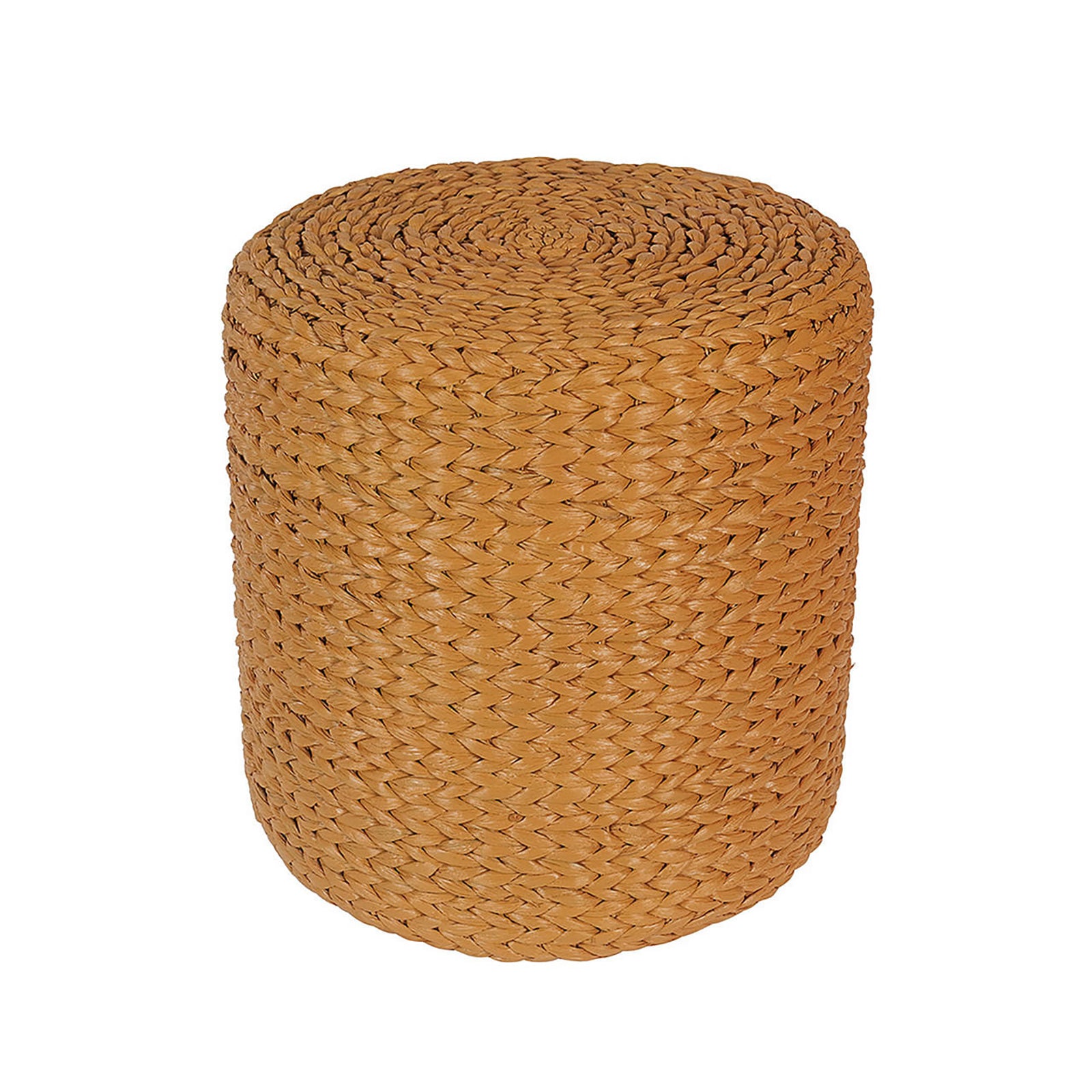 Carla 40cm Water Hyacinth Pouffe Ottoman in Honey – Luxo Living