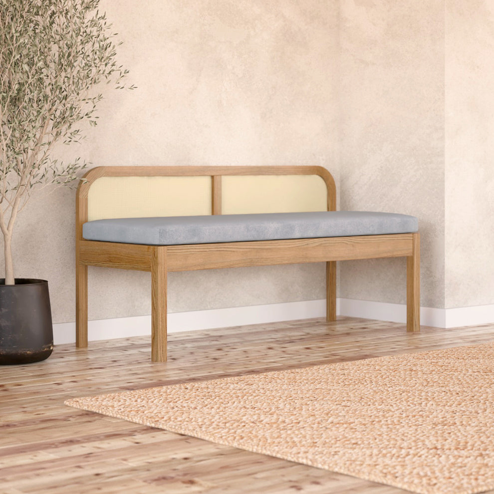 Dana 120cm Solid Oak Hardwood Bench in Natural – Luxo Living