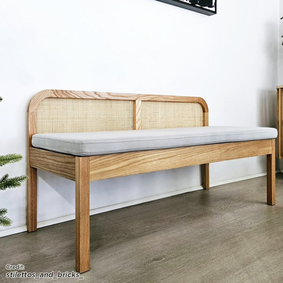 Dana 120cm Solid Oak Hardwood Bench in Natural – Luxo Living