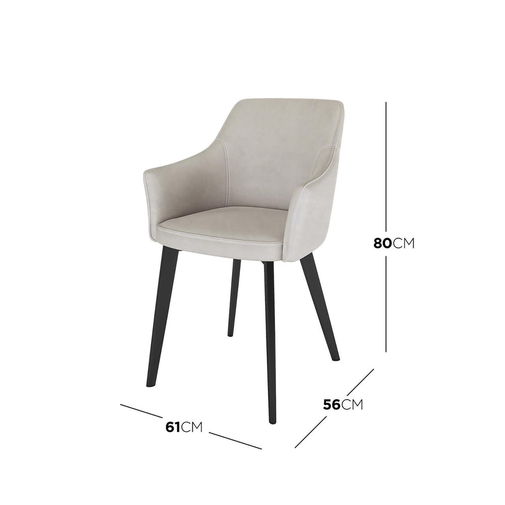 Ernest & Ella 6 Seater Industrial Dining Set in Light Grey – Luxo Living
