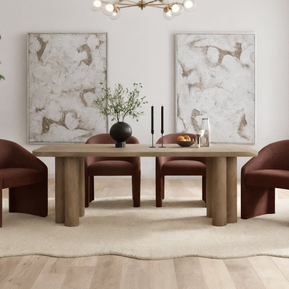 Faunus 200cm 8 Seater Dining Table in Natural – Luxo Living