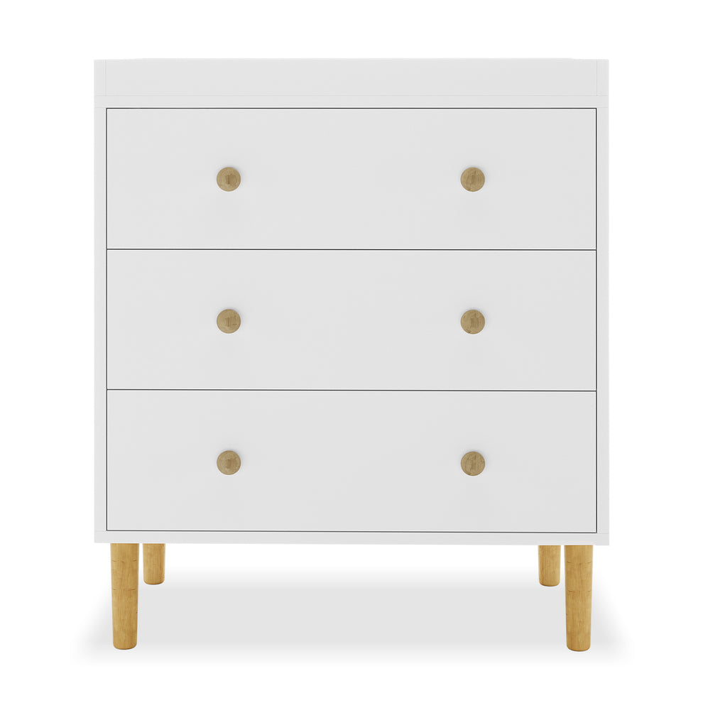 Reyhan Solid Pine Nursery Change Table with Storage in White – Luxo Living