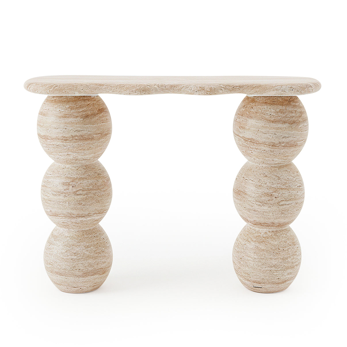 Valdor Signature Concrete Console Table in Travertine – Luxo Living