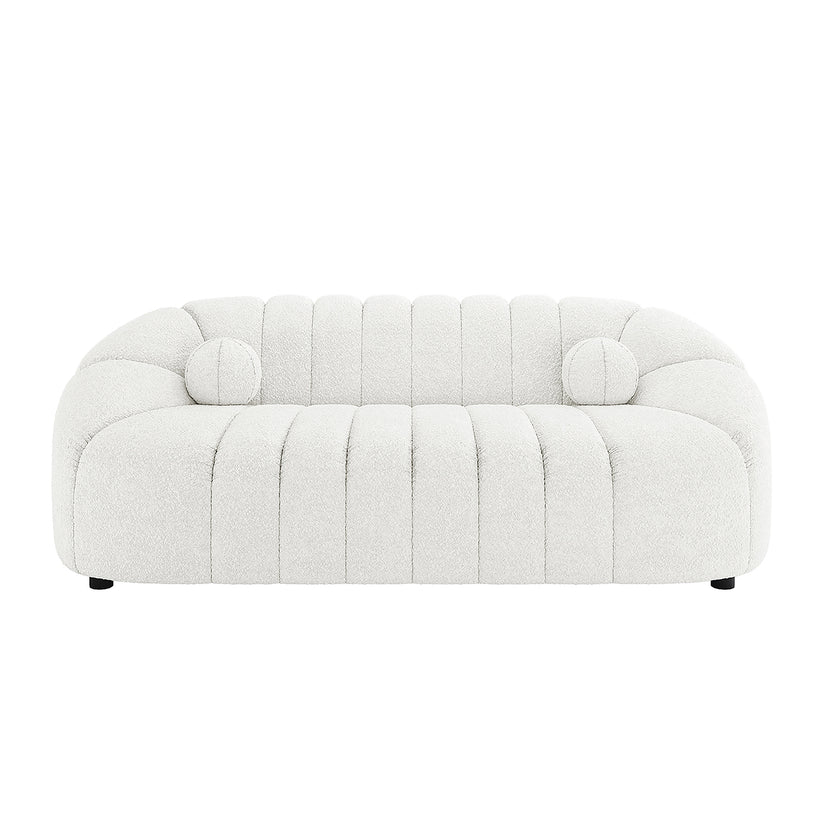 Trina 5 Seater Boucle Sofa Set with Pillows in Cream White – Luxo Living